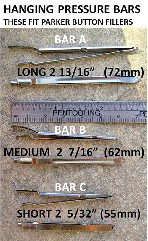 Parker Hanging Pressure Bars - Bar A, Bar B + Bar C + Bar P – PENTOOLING